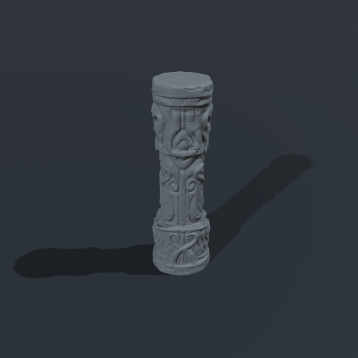 3D Printable Pillar - Mind flayer decor by Mythtale Studios